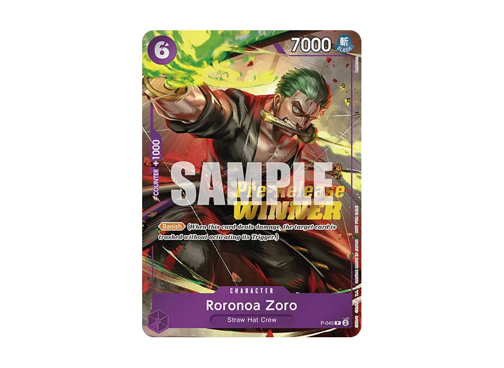 Roronoa Zoro P [P-045] [EN](Promotional Card "OP-06 Pre-Release Tourna ...